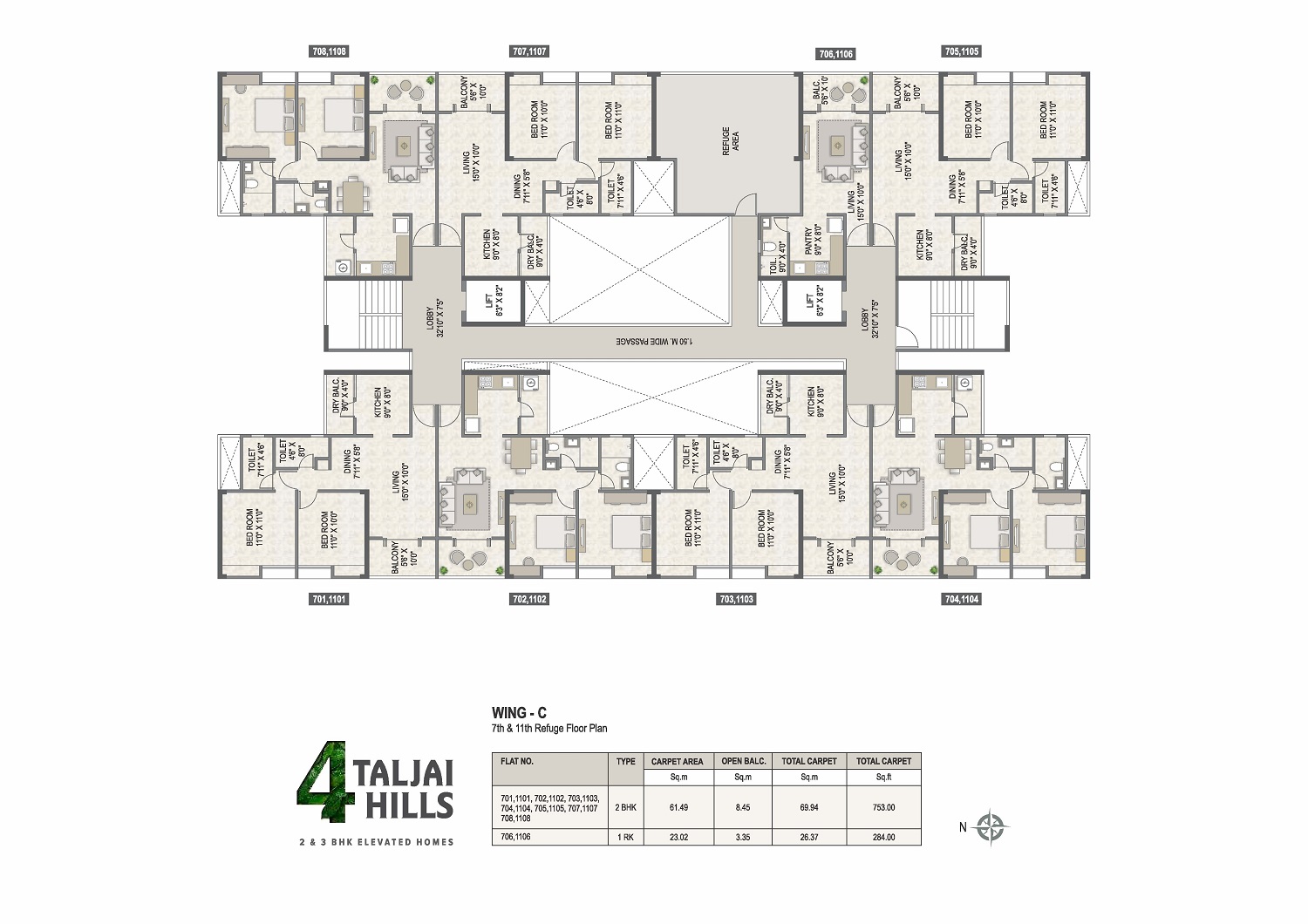 4 Taljai Hills Offering Premium 2 & 3 BHK Flats For Sale in Dhankawadi ...