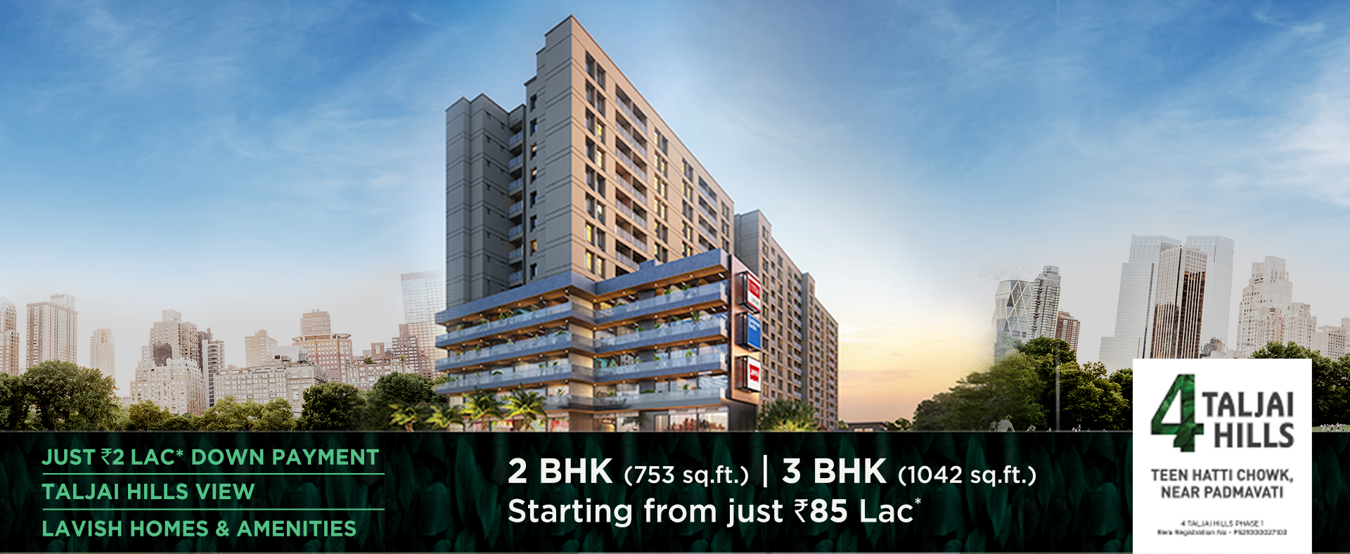 4 Taljai Hills Offering Premium 2 & 3 BHK Flats For Sale in Dhankawadi ...